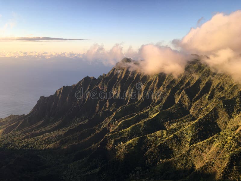 Sunset at Kalalau Lookout in Waimea Canyon on Kauai Island, Hawaii ... Sunset at Kalalau Lookout in Waimea Canyon on Kauai Island, Hawaii ...