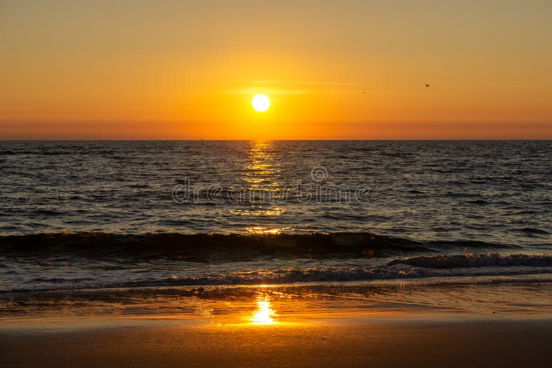 Sunset at Kampen Beach on the Island Sylt Stock Image - Image of travel ...