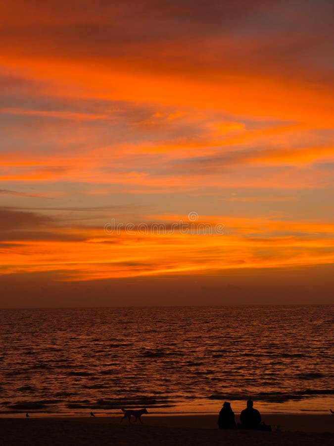 Sunset in Kerala stock image. Image of life, groups, living - 82732707