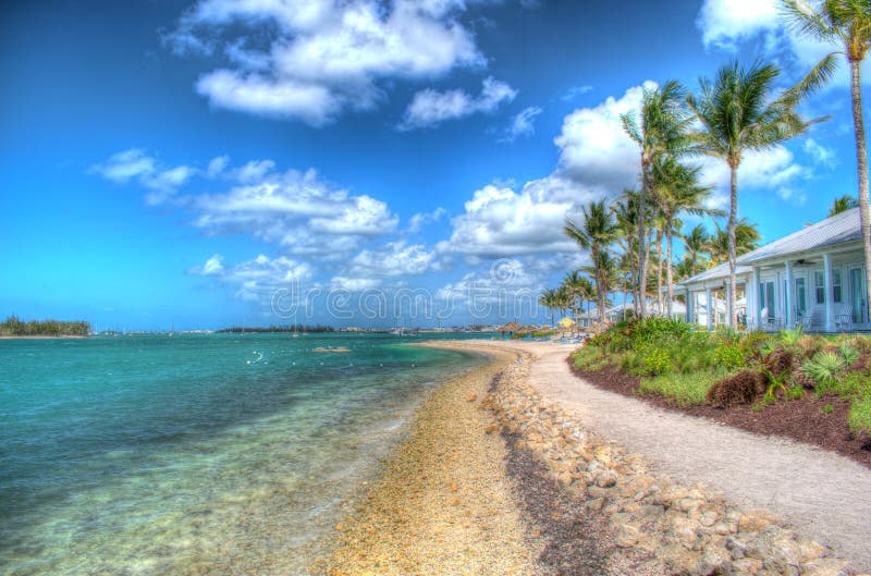 Sunset Key Private Island Off of Key West Stock Photo - Image of dock ...