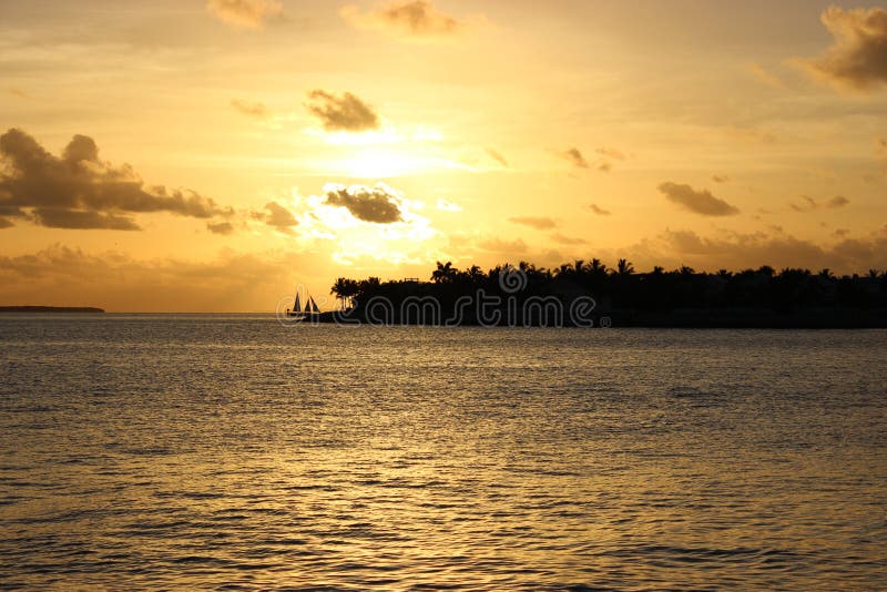 Sunset Key West stock image. Image of travel, beach - 100822033