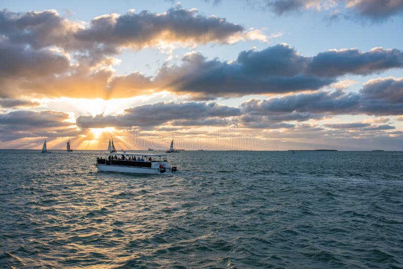 Key West Sunset stock image. Image of outdoors, sunshine - 109796031