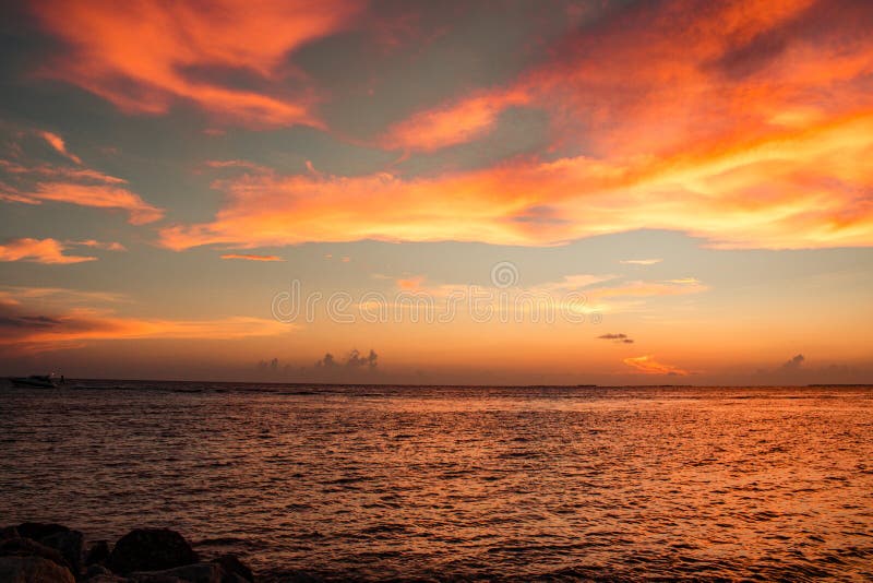 Sunset in Key West stock image. Image of beach, water - 133315661