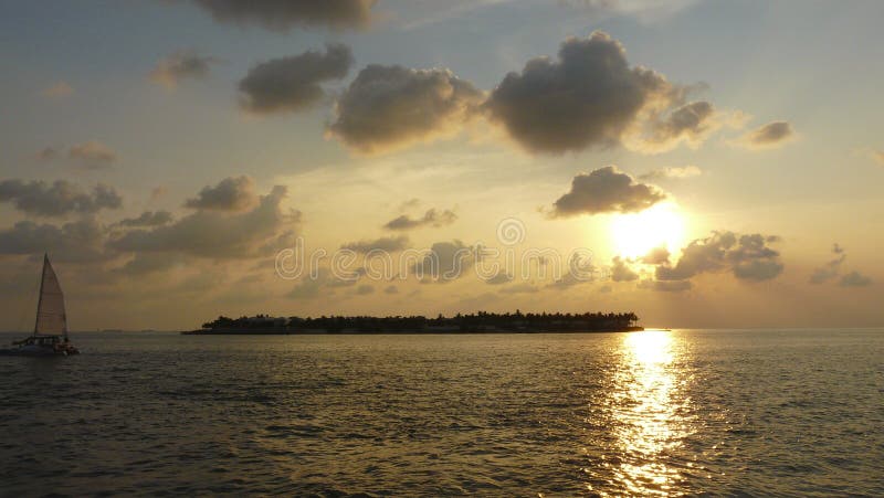Sunset in Key West, Florida Keys, United States Stock Photo - Image of ...