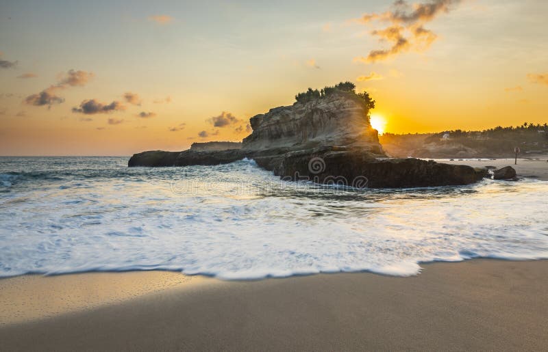 Sunset Klayar beach stock image. Image of sunset, beach - 115983567
