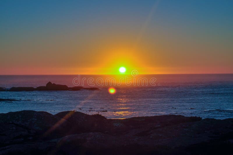 Sunset at Knysna stock image. Image of coast, dusk, evening - 183881047