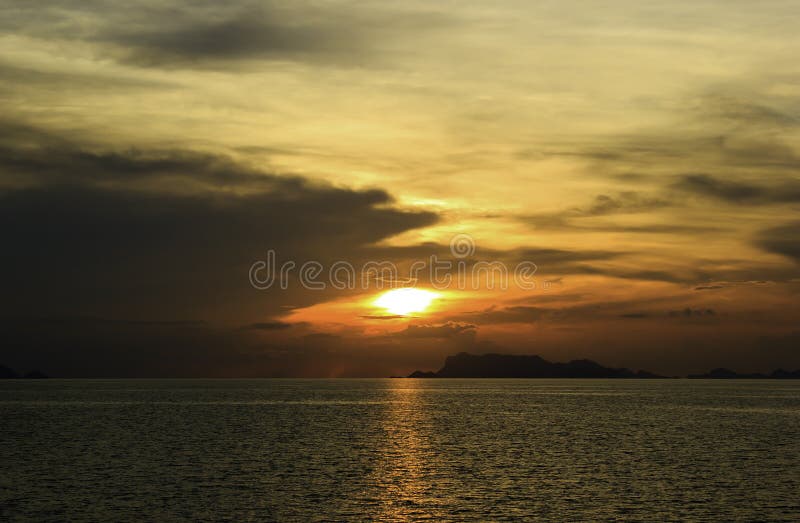 Sunset at Koh Samui island stock image. Image of tropical - 54339209