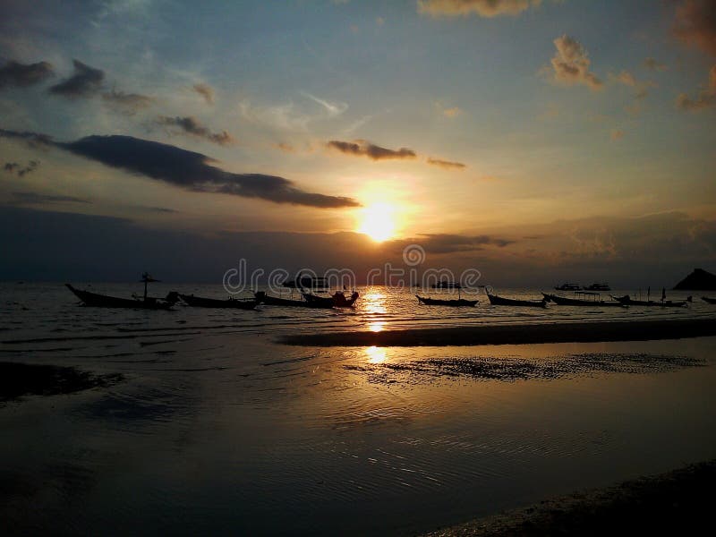 Sunset stock image. Image of sunset, setting - 93499407