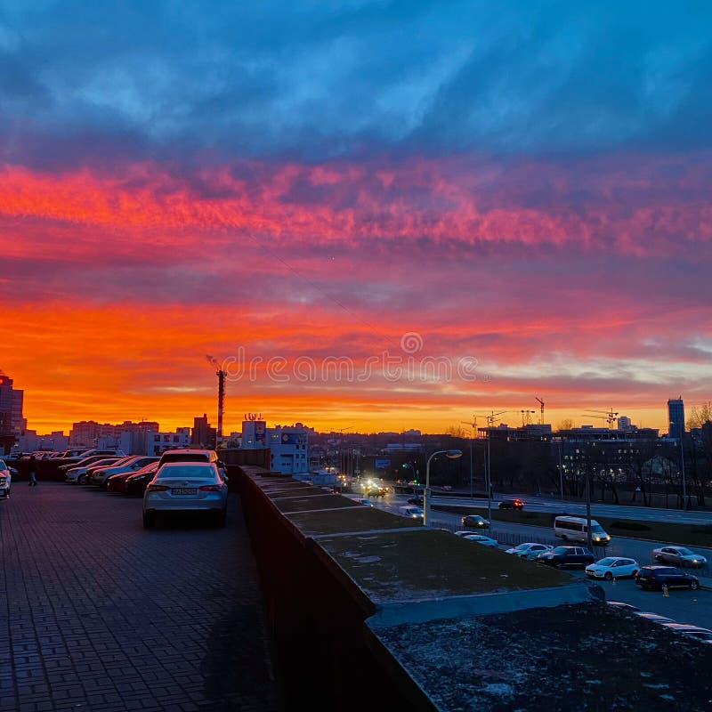 Sunset editorial photography. Image of kyiv, kiev, sunset - 270767712