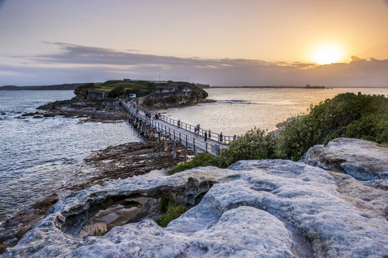 Sunset from La Perouse in Sydney. Editorial Stock Image - Image of ...