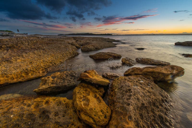 Sunset at La Perouse, Sydney Stock Image - Image of coastal, color ...
