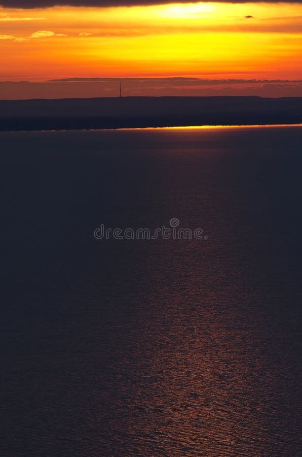 Sunset at Lake Balaton, Hungary Stock Photo - Image of landscape, beach ...