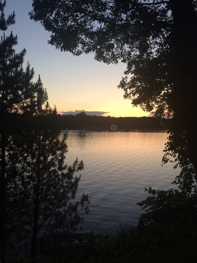 Lake house stock photo. Image of lake, family, dusk - 105659988