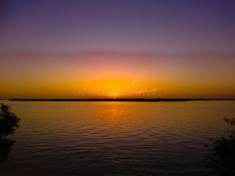 Sunset in senegal stock photo. Image of sunset, view - 161928302