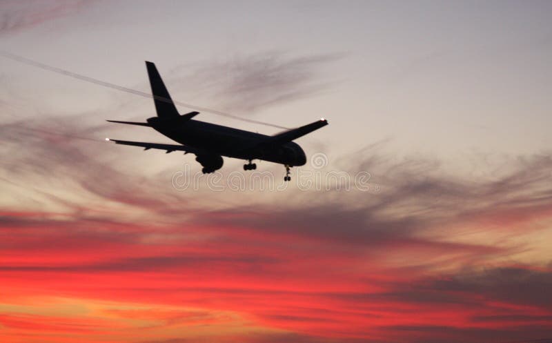 Sunset Landing stock image. Image of travel, landing, trip - 4480483