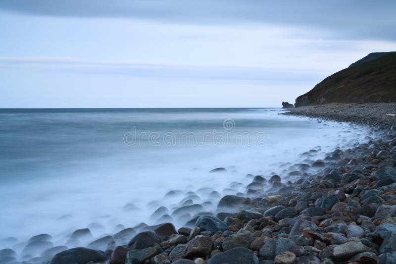 Sunset landscape stock photo. Image of primorye, detailed - 15463676