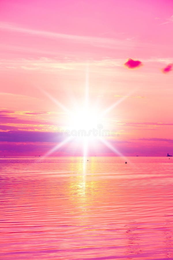 Sunset Landscape stock image. Image of sand, lake, horizon - 47695667