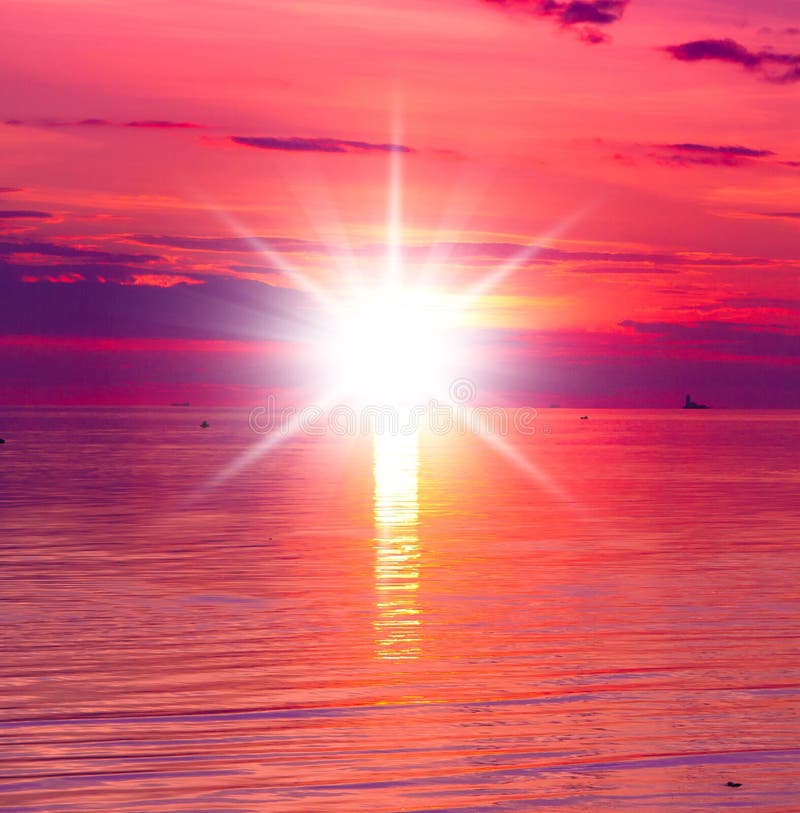 Sunset Landscape stock photo. Image of splash, outdoor - 47695722