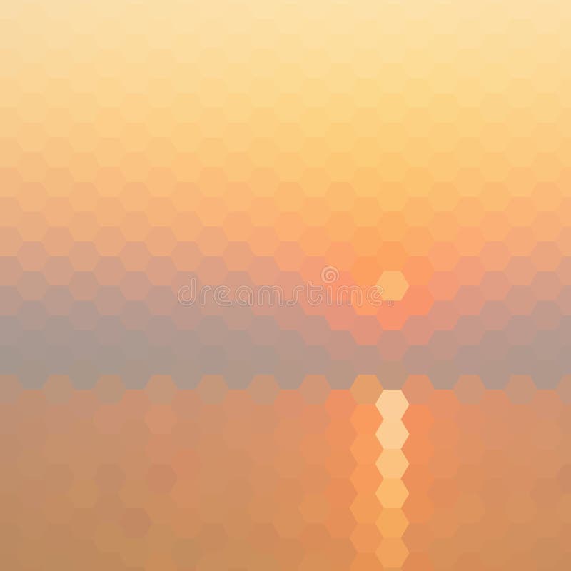 Sunset Landscape Pattern of Geometric Shapes. Colorful Mosaic. T Stock ... Sunset Landscape Pattern of Geometric Shapes. Colorful Mosaic. T Stock ...