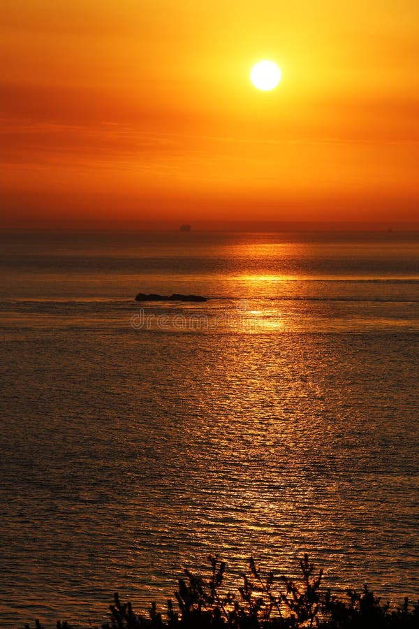 Sunset stock image. Image of landscapes, summer, dusk - 32734199