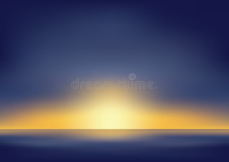 Sunset Landscape. Vector Illustration Decorative Background Design ...