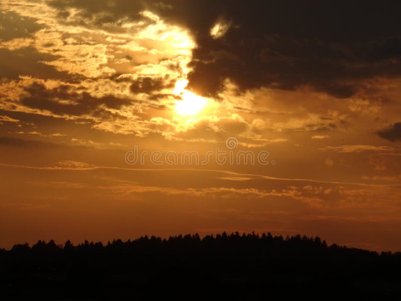 Sunset stock photo. Image of serenity, european, night - 60126416