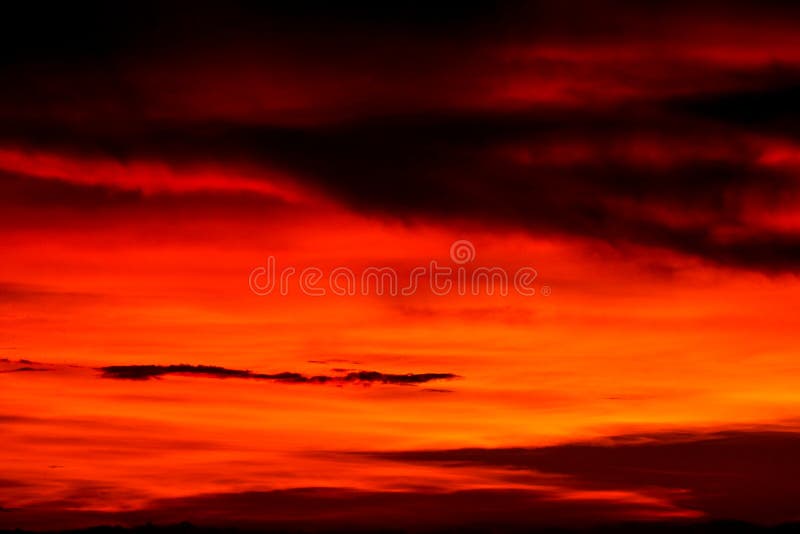 Sunset on Last Light Sky Silhouette Cloud in Evening Stock Image ...