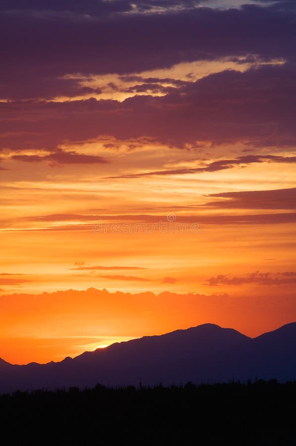 Sunset Layers stock image. Image of monsoon, storm, mountain - 985993