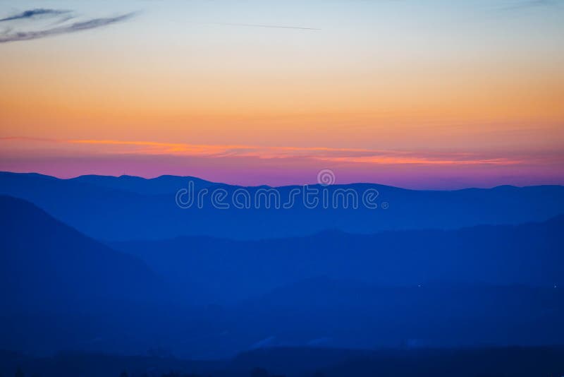 Sunset Layers stock image. Image of monsoon, storm, mountain - 985993