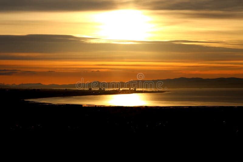 Sunset on Leith stock image. Image of sunset, firth - 122062075