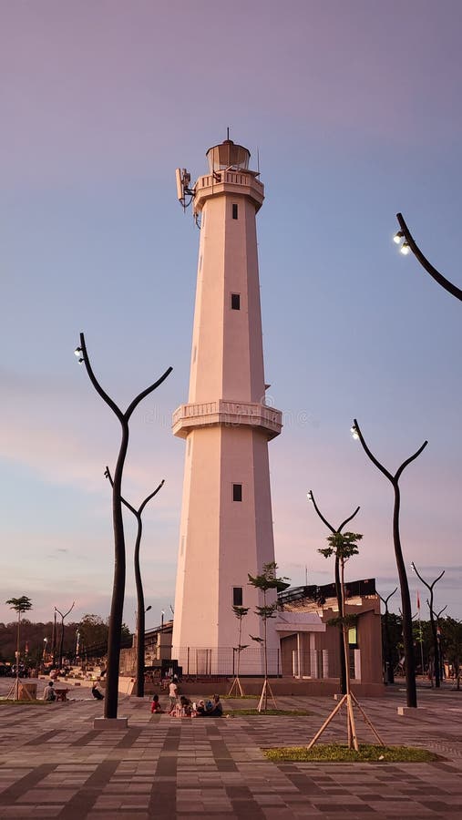 Sunset Lighhouse Bajo Indonesia Editorial Image - Image of lighhouse ...