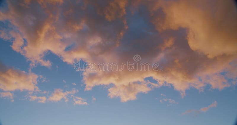 Colorful Sunset Clouds on Blue Sky. Stock Image - Image of sunrise ...
