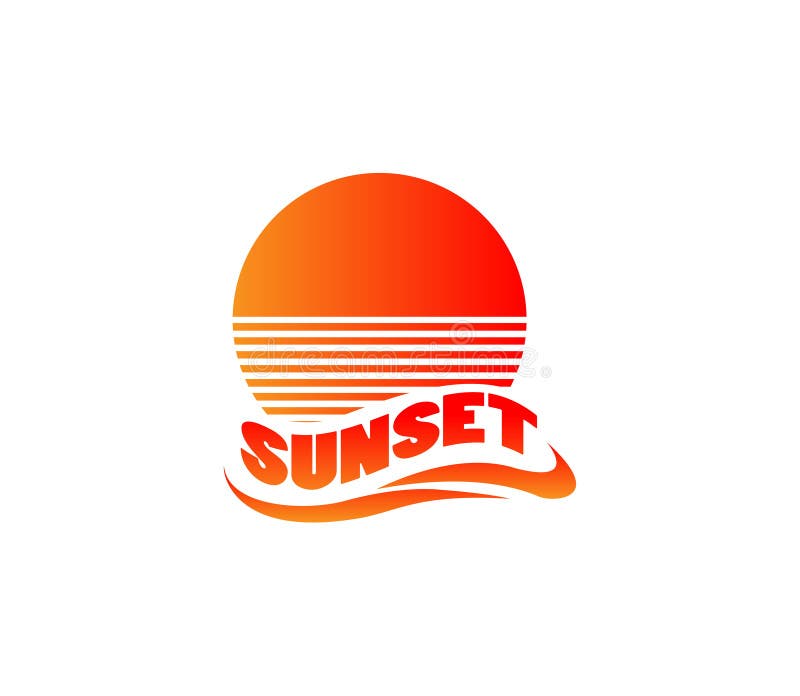 Sunset Logo Design Vector Template,creative Logo Brand Logo Stock ...