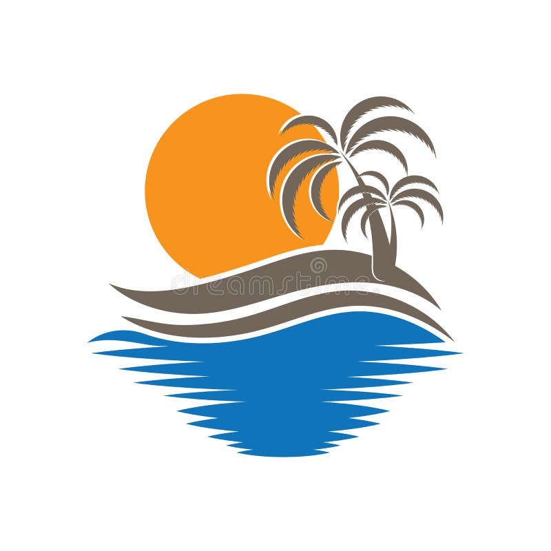 Sunset Logo Icon Design Symbol Illustration Stock Vector - Illustration ...