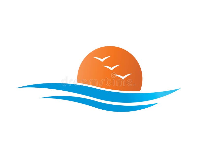 Sunset logo template stock vector. Illustration of logo - 137076888