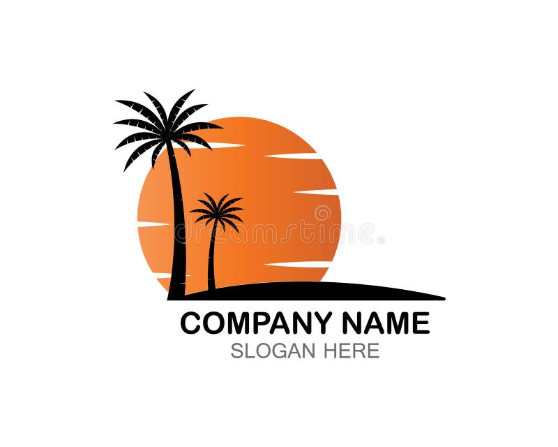 Sunset logo template stock vector. Illustration of ocean - 136923435