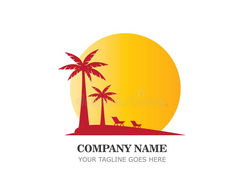 Sunset logo template stock vector. Illustration of logo - 136923456
