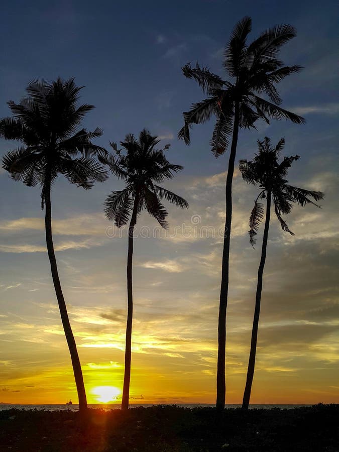 Sunset in Lombok Island Indonesia Stock Image - Image of lombok, sunset ...
