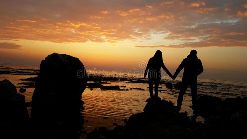 Sunset Love stock image. Image of lover, ocean, adults - 9453265