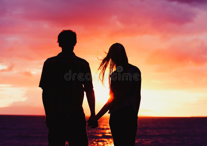 Sunset Lovers stock photo. Image of person, energy, figure - 23926222