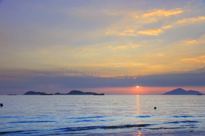 Sunset in Lung Kwu Tan, Tuen Mun Stock Photo - Image of lung, weather ...