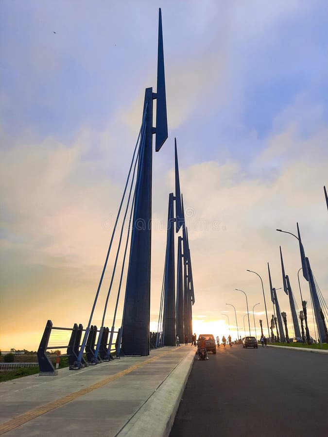 Sunset at the Makassar City Limits Stock Image - Image of city, limits ...