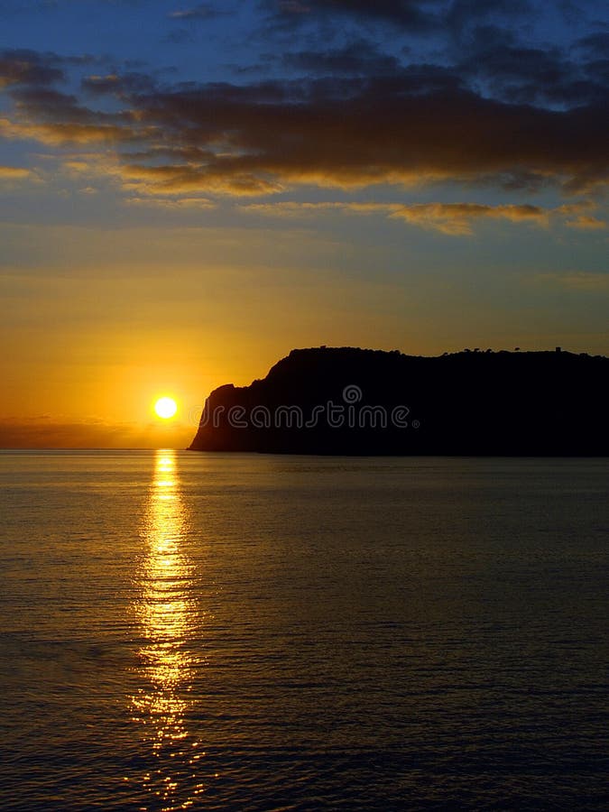 Sunset in Mallorca, Balearic Islands Stock Photo - Image of balearic ...