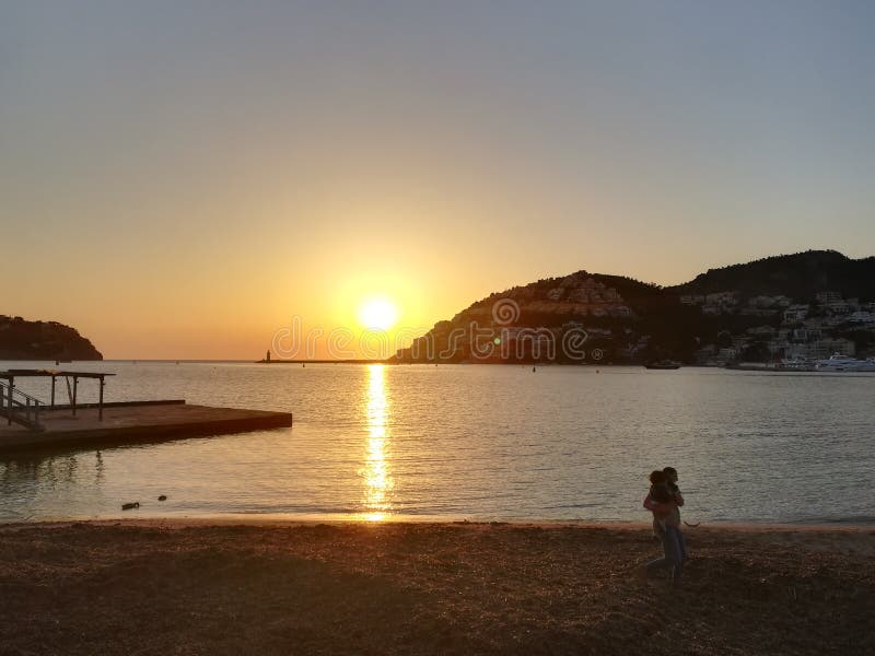 Sunset in Mallorca island editorial photography. Image of countryside ...