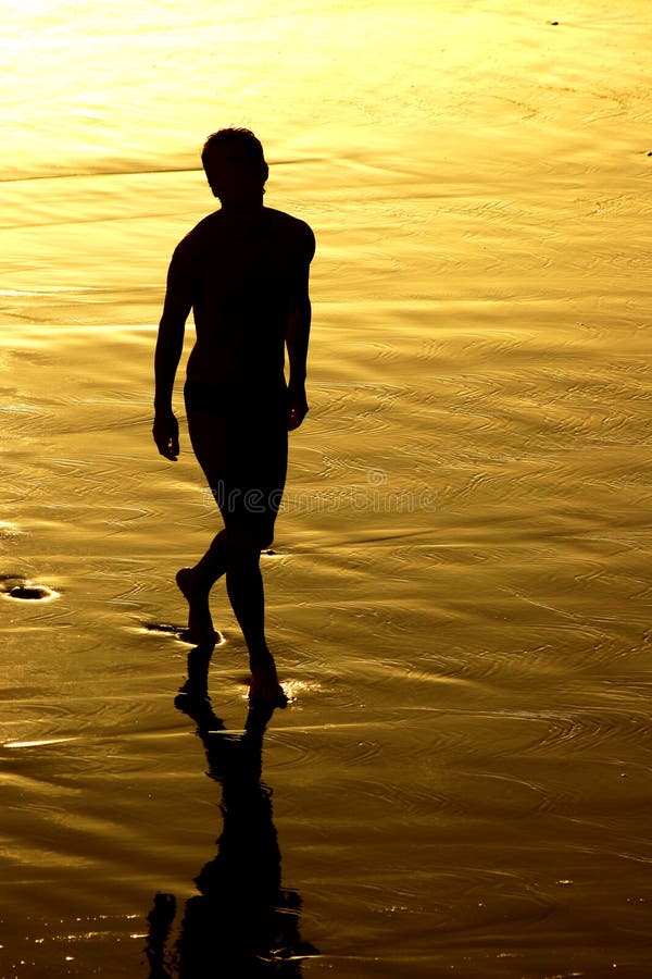 Sunset Man stock image. Image of holiday, travel, thinker - 273467