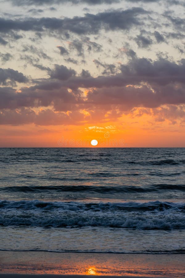 Sunset Marco Island Beach stock image. Image of horizon - 271072743
