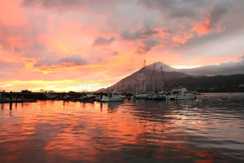 SunSet at Marina stock image. Image of color, season, marina - 7236473