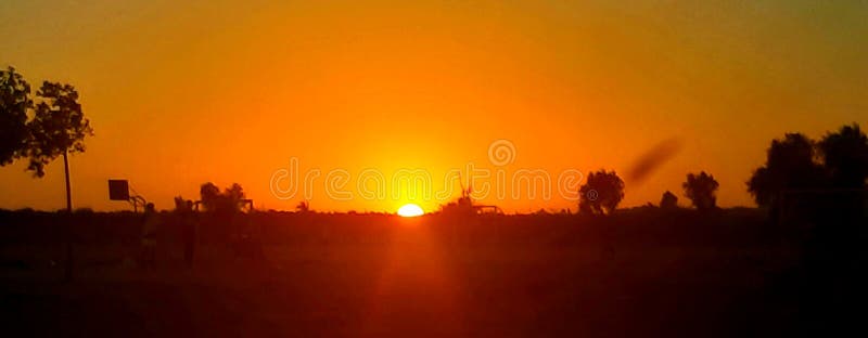 Sunset in Marrakech stock image. Image of city, morocco - 23419877