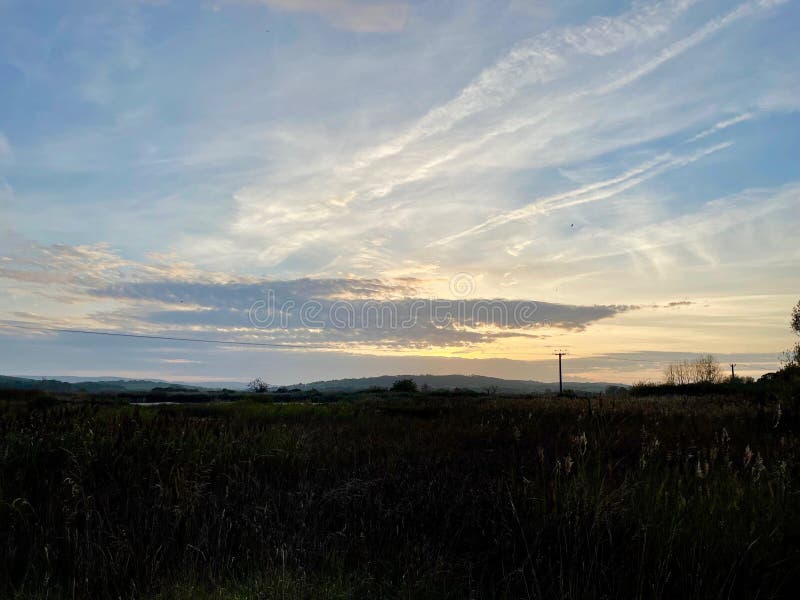 Sunset on the Marsh stock photo. Image of landscapes - 260122830