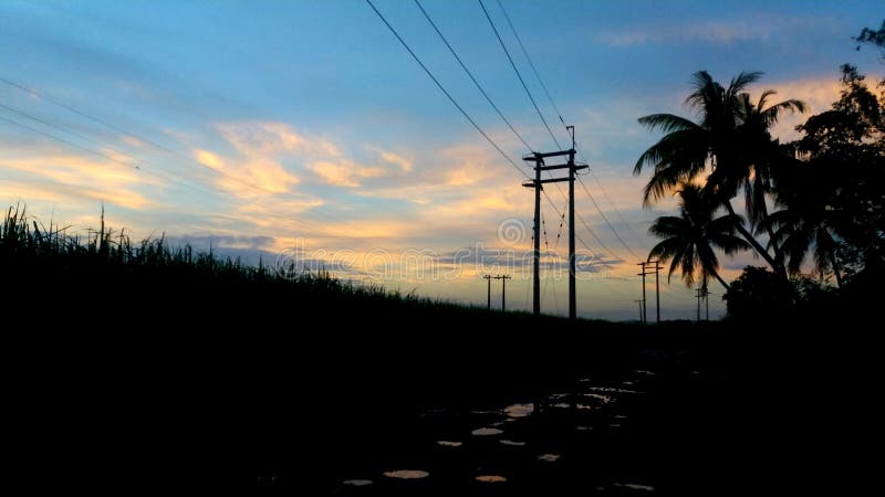 Sunset mauritius island stock image. Image of island - 174170505